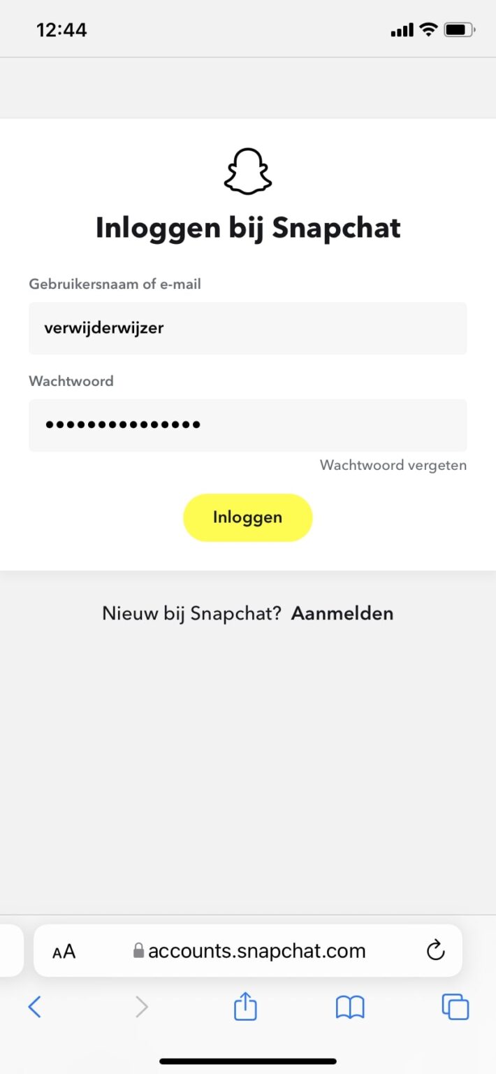 Snapchat account verwijderen in 3 stappen - VerwijderWijzer